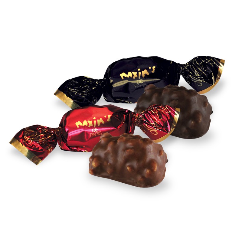 Mini maisons rochers praliné - Assortiment de chocolats - Maxim's de Paris